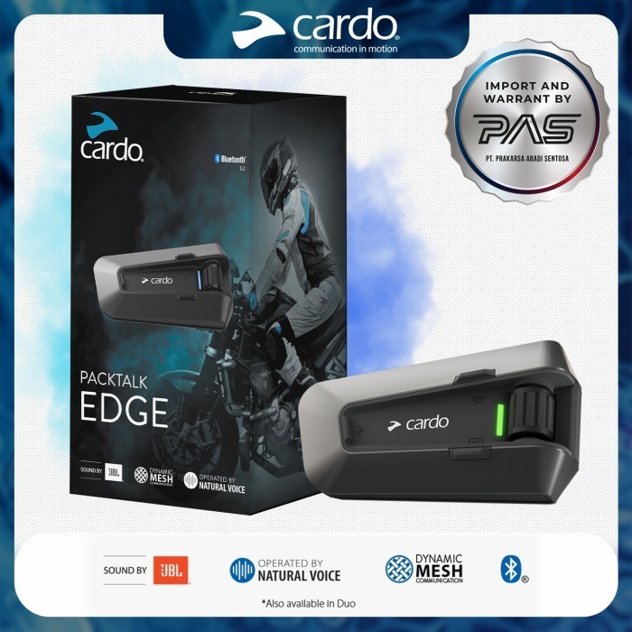 Jual BEST CARDO PACKTALK EDGE SINGLE INTERCOM (GARANSI RESMI PT. PAS ...