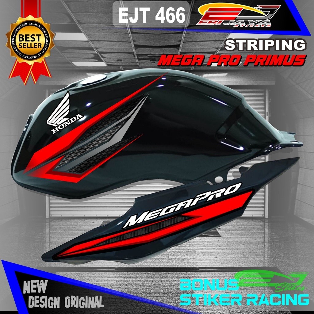 Jual MOTIF STRIPING MEGAPRO PRIMUS VARIASI HOLOGRAM STIKER MOTOR MP LIS ...
