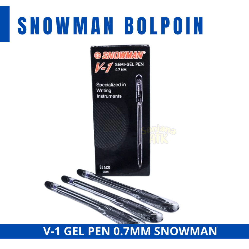 Jual (12 Pcs) Bulpen V1 Snowman | Shopee Indonesia