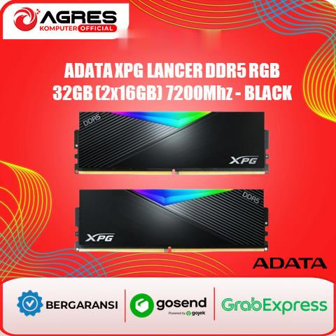 Jual ADATA XPG LANCER DDR5 RGB 32GB (2x16GB) 7200Mhz - BLACK | Shopee ...