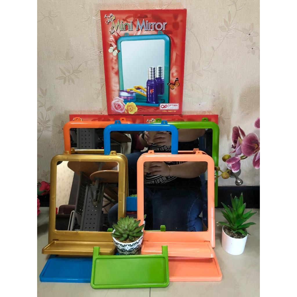 Jual MINI MIRROR OPTIMA/ kaca OPTIMA / kaca rias plastik / kaca dinding ...