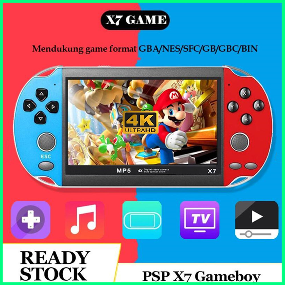 Jual Gameboy New PSP X7 Handheld Multi Function Console Game Console ...