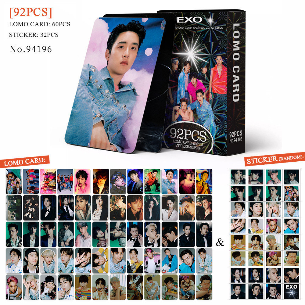 Jual 92 PCS PHOTO CARD LOMO CARD PC KOLEKSI IDOLA AKTOR K POP KOREA EXO ...
