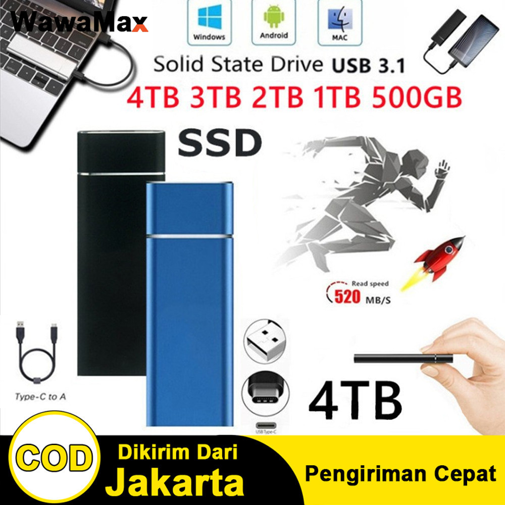 Jual USB3.1 Upgraded SSD Portable External SSD 30TB SSD Laptop Portable SSD External SSD ...
