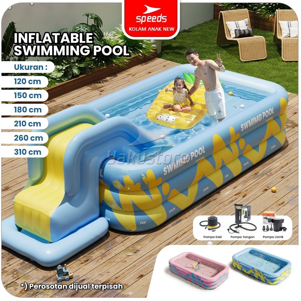 Jual SPEEDS Kolam Renang PVC Anak Inflatable Swimming Pool Kolam Renang ...