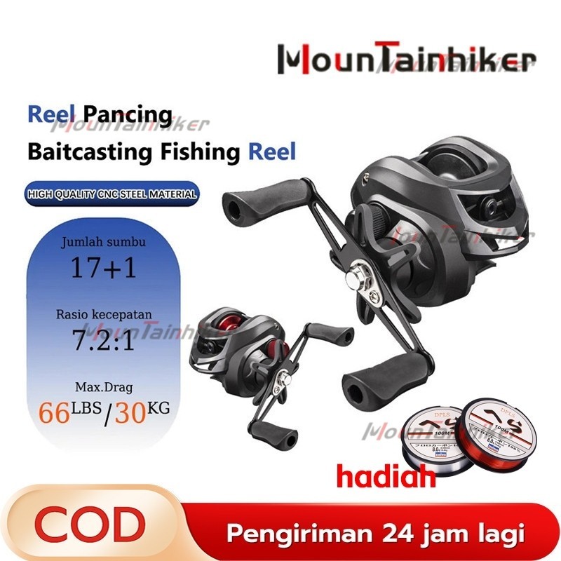 Jual 【Hadiah pancing】Reel Pancing 7.2:1 Reel Pancing New Casting ...