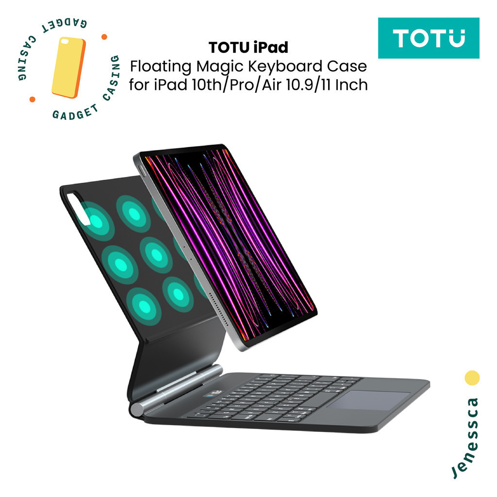 Jual TOTU Magic Keyboard Case iPad Pro 11" 2018-22/Air 4/5 10.9" 2020 ...