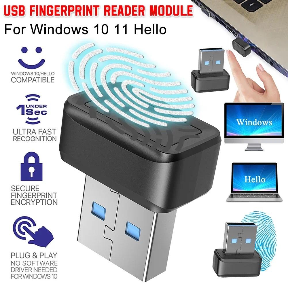 Jual USB Fingerprint Reader Module For Windows 10 11 Hello Biometric ...