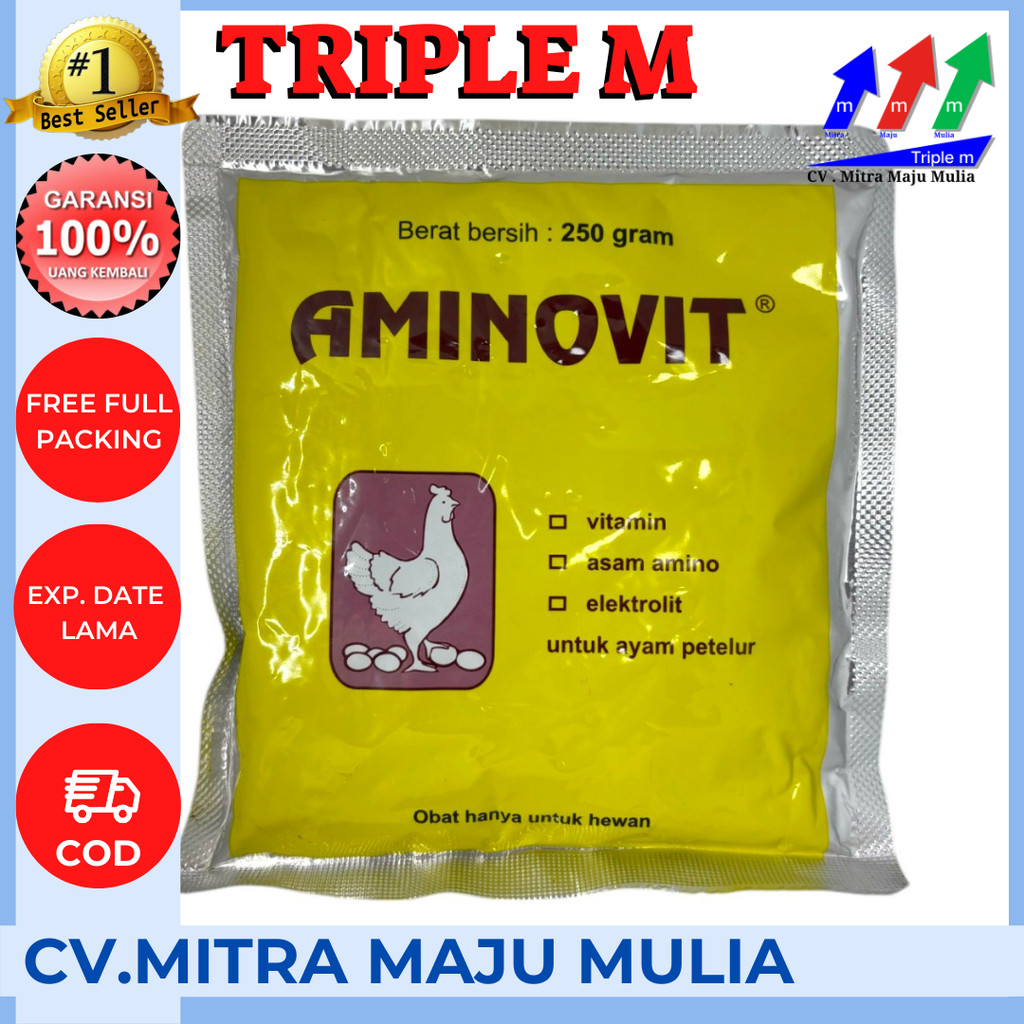 Jual AMINOVIT 250 GRAM - Multivitamin Asam Amino Unggas Ayam Bebek Puyuh MEDION | Shopee Indonesia