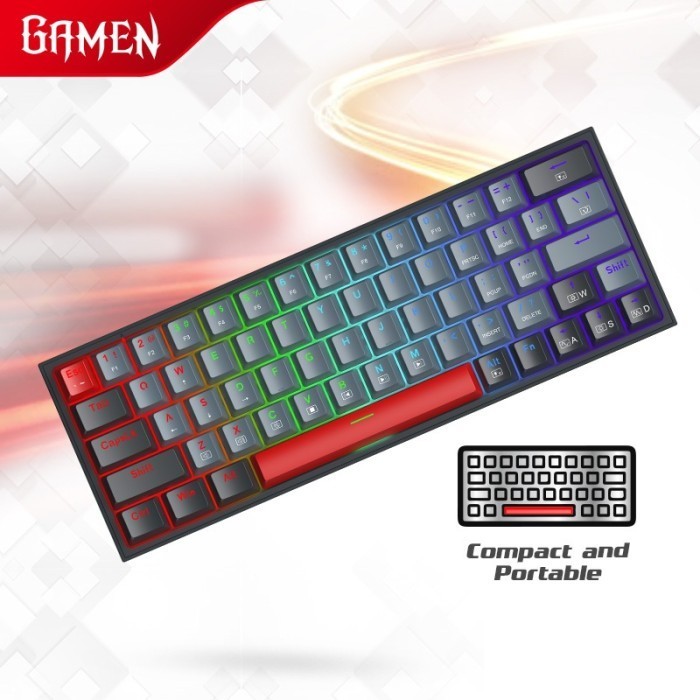 Jual KEYBOARD GAMEN TITAN V KEYBOARD GAMING MECHANICAL RGB - GREY ...