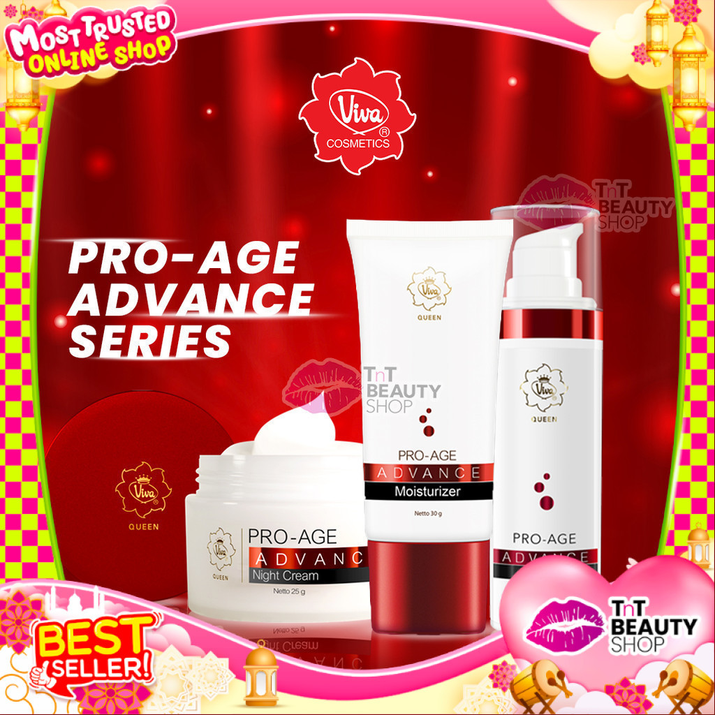 Jual Viva Queen Pro Age Advance SERIES | Face Serum - Night Cream - Moisturizer | TnT Beauty ...
