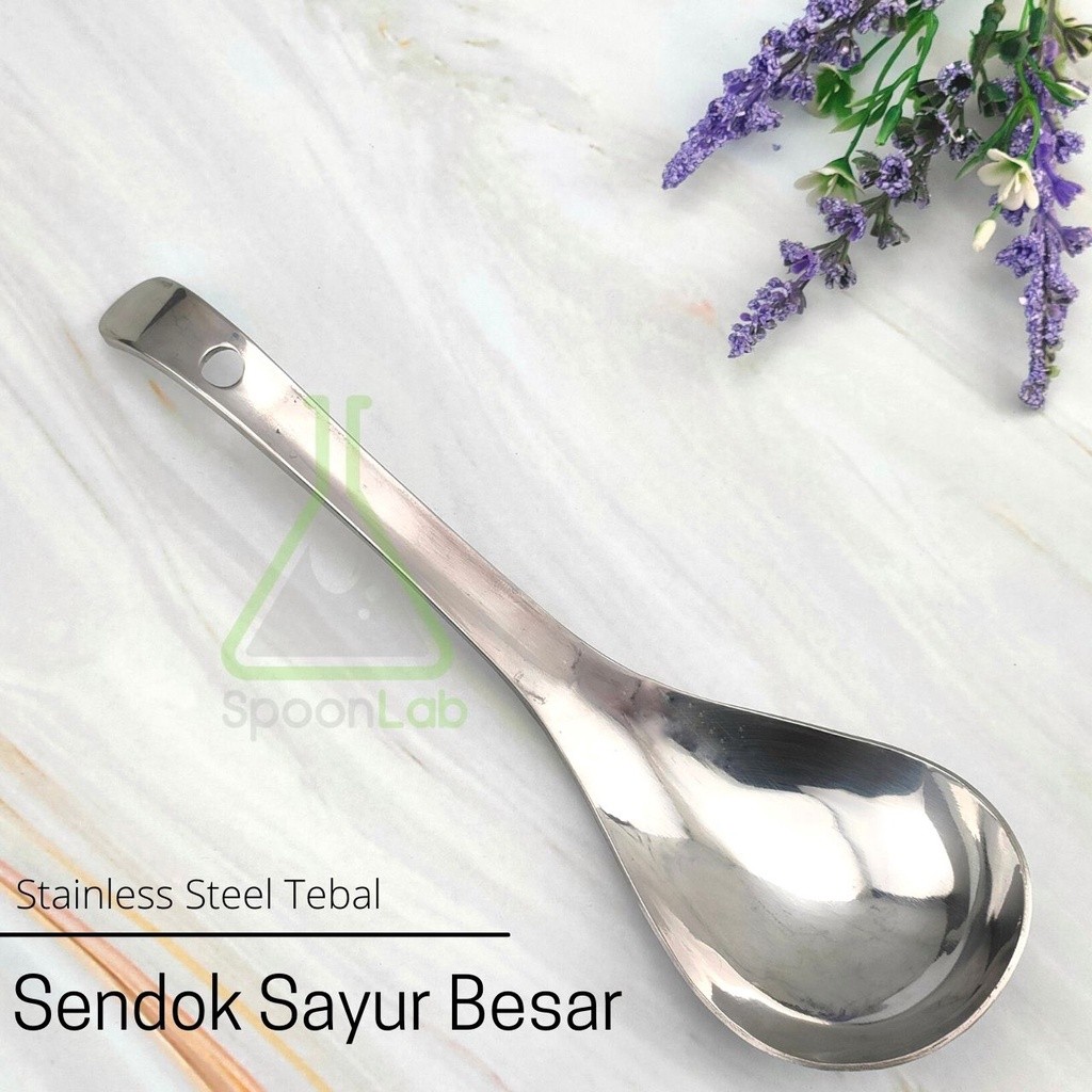 Jual Sendok sayur besar stainless tebal sendok sup hotel centong nasi ...