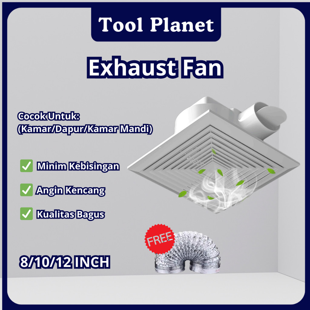 Jual Tool Planet (Garansi 1 Tahun) Ducting Exhaust Fan Plafon 12 Inch ...