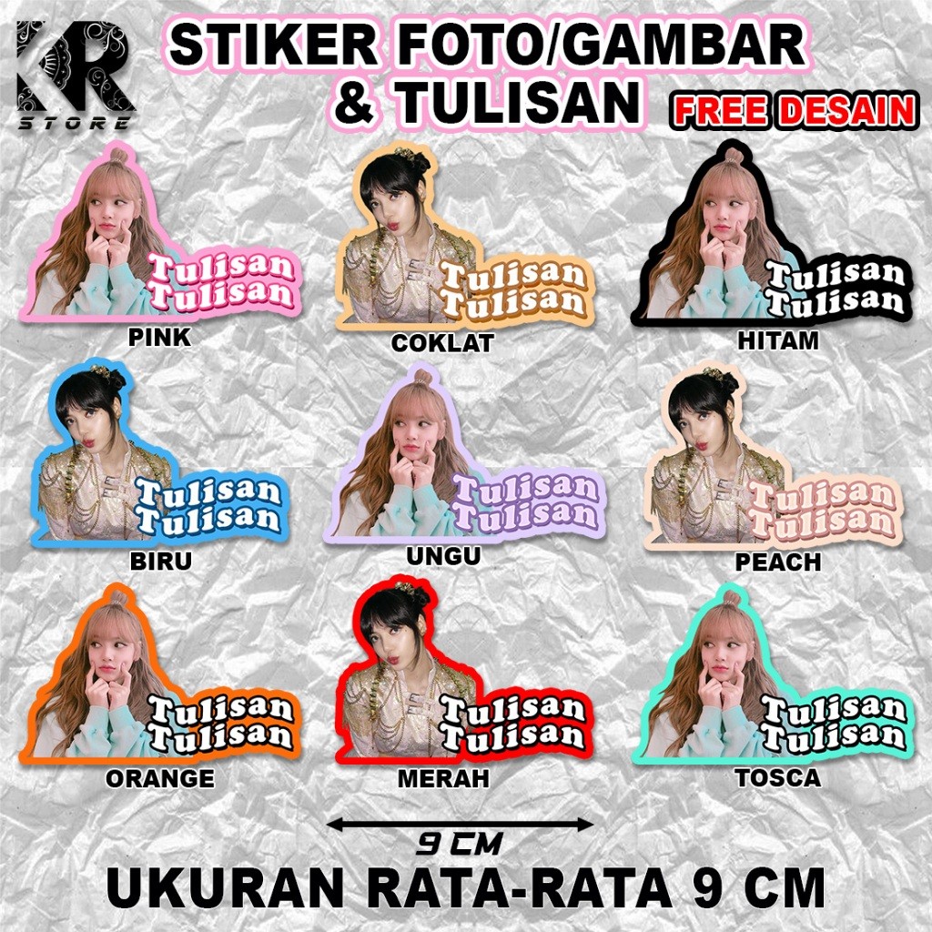 Jual Sticker Foto dan Tulisan (MINIMAL ORDER 2 PCS) | stiker aksesoris ...