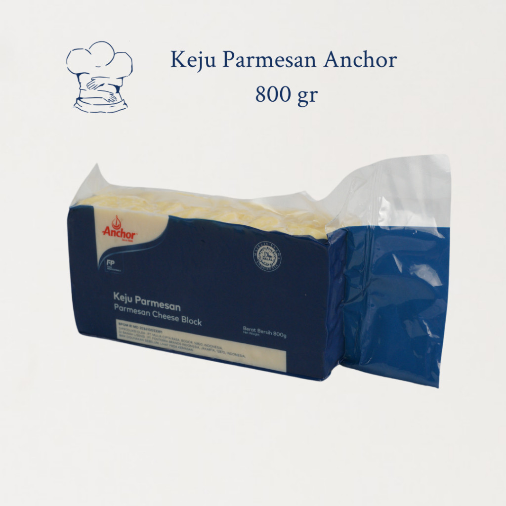 Jual Keju Permesan ANCHOR 800 GRAM Kemasan Balok/Anchor Parmesan 800gr ...