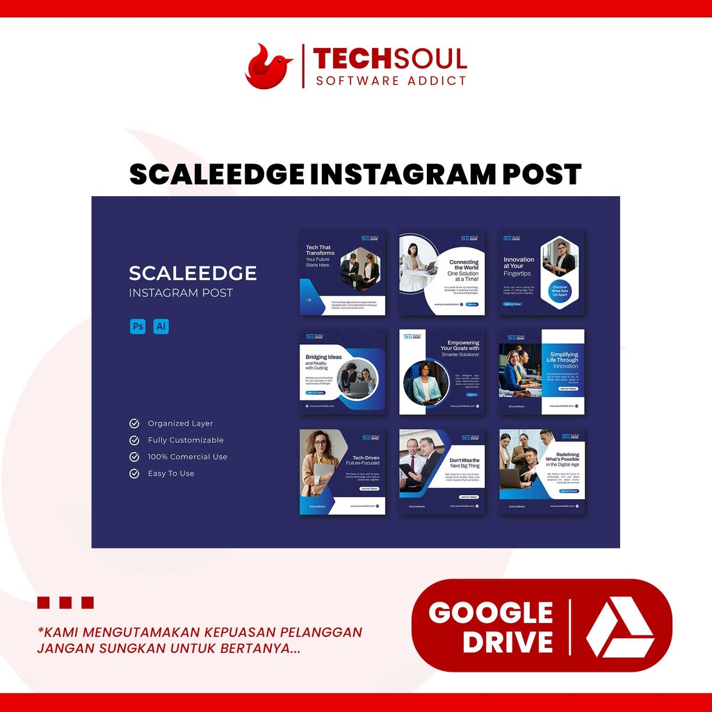 Jual SCALEEDGE INSTAGRAM POST | PHOTOSHOP | ILLUSTRATOR | Shopee Indonesia