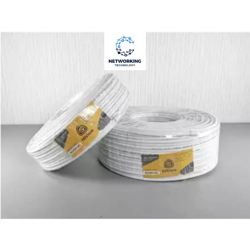 Jual KABEL CCTV HIVIEW RG59 + POWER 50m 50 METER | Shopee Indonesia