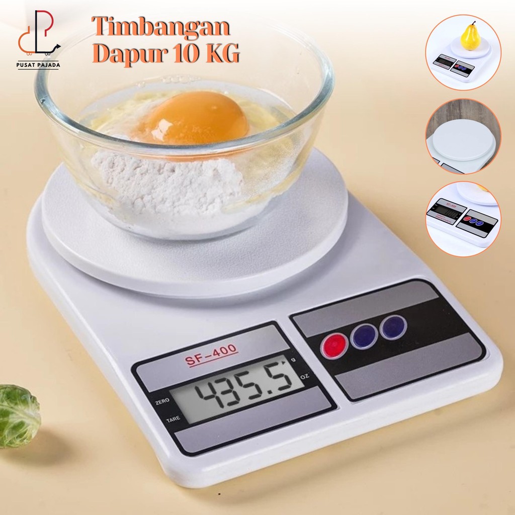Jual Timbangan Kue Digital Dapur 10KG SF400 Timbangan Cake Gula Kitchen Scale Electronic ...