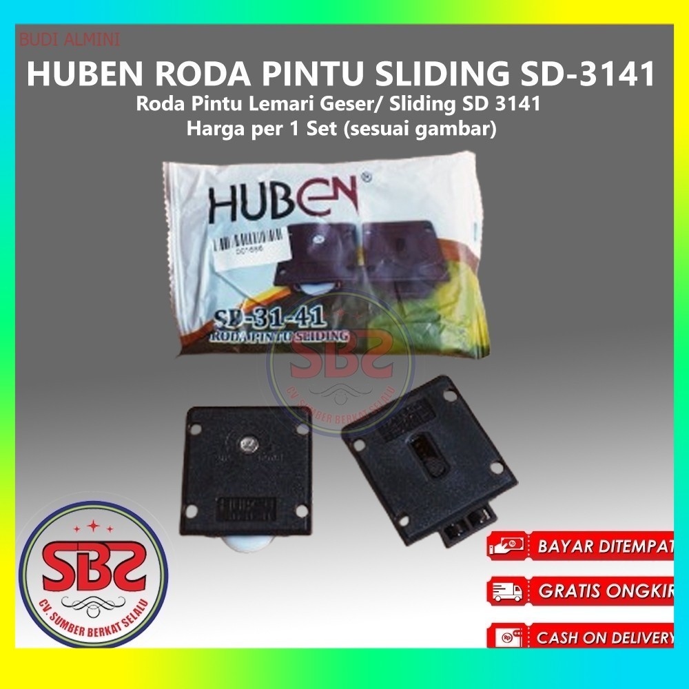 Jual HUBEN SD-31-41 RODA PINTU SLIDING HUBEN SD-3141 / RODA PINTU GESER ...