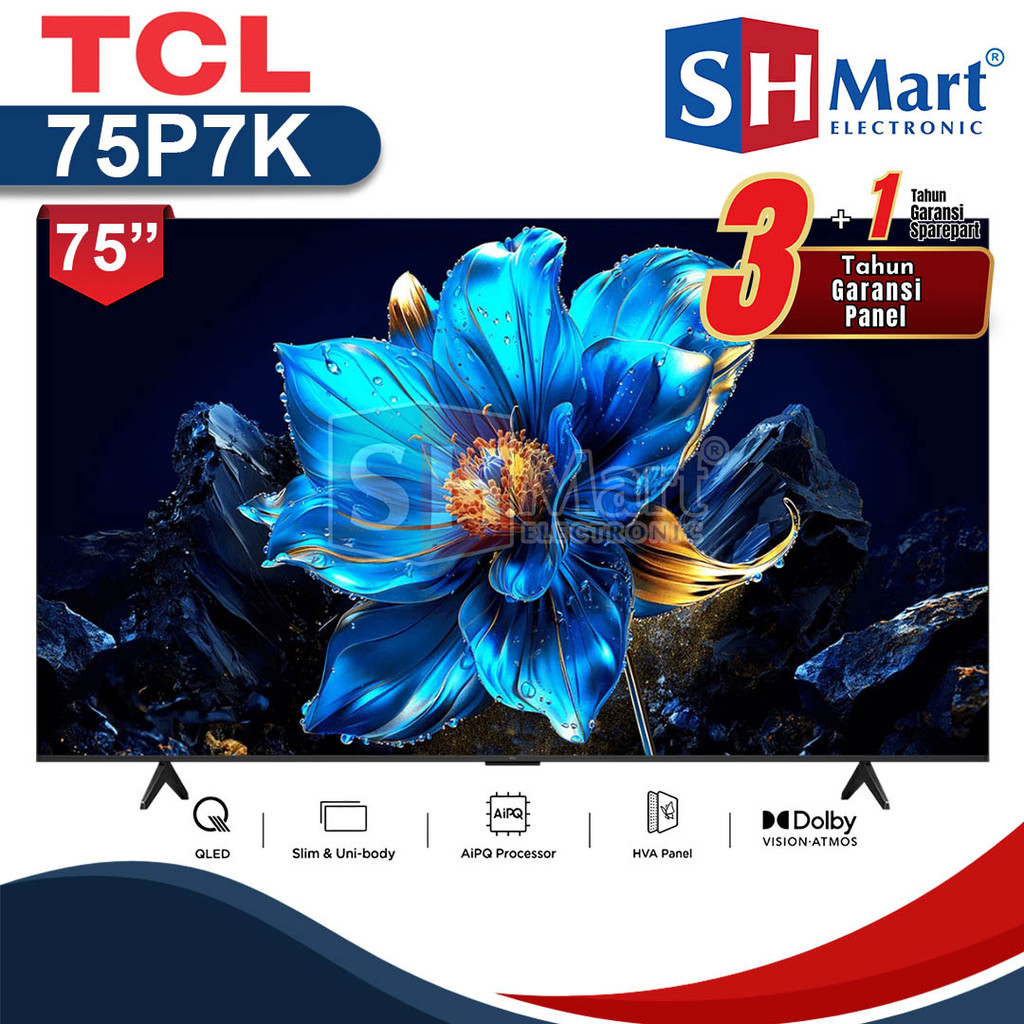 Jual Tcl Tv Qled 75 Inch P7K 4K Quantum Dot UHD Tv HVA Panel Screen ...