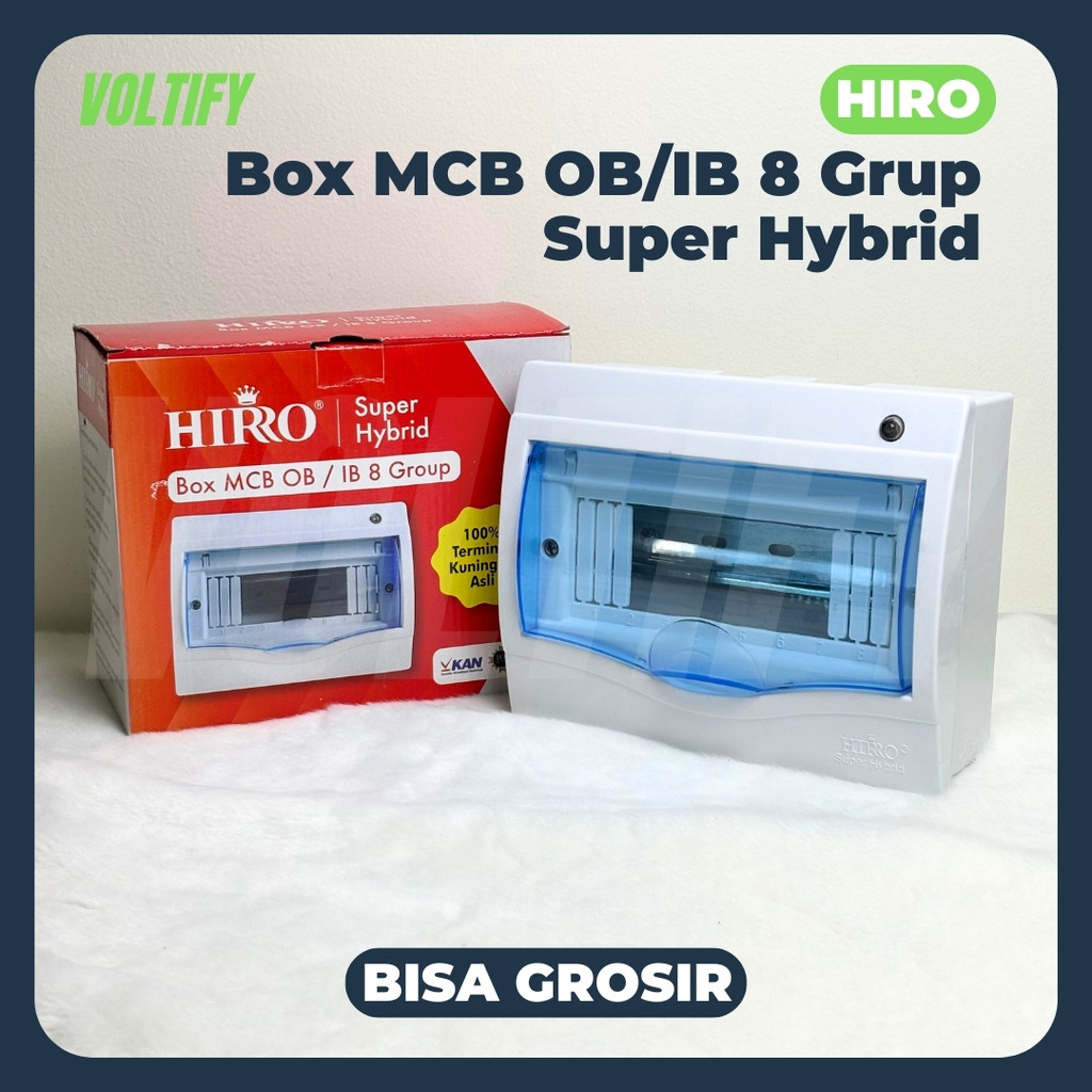 Jual (Voltify) Box MCB Hybrid 8 Grup OB IB Panel Listrik Inbow Outbow ...