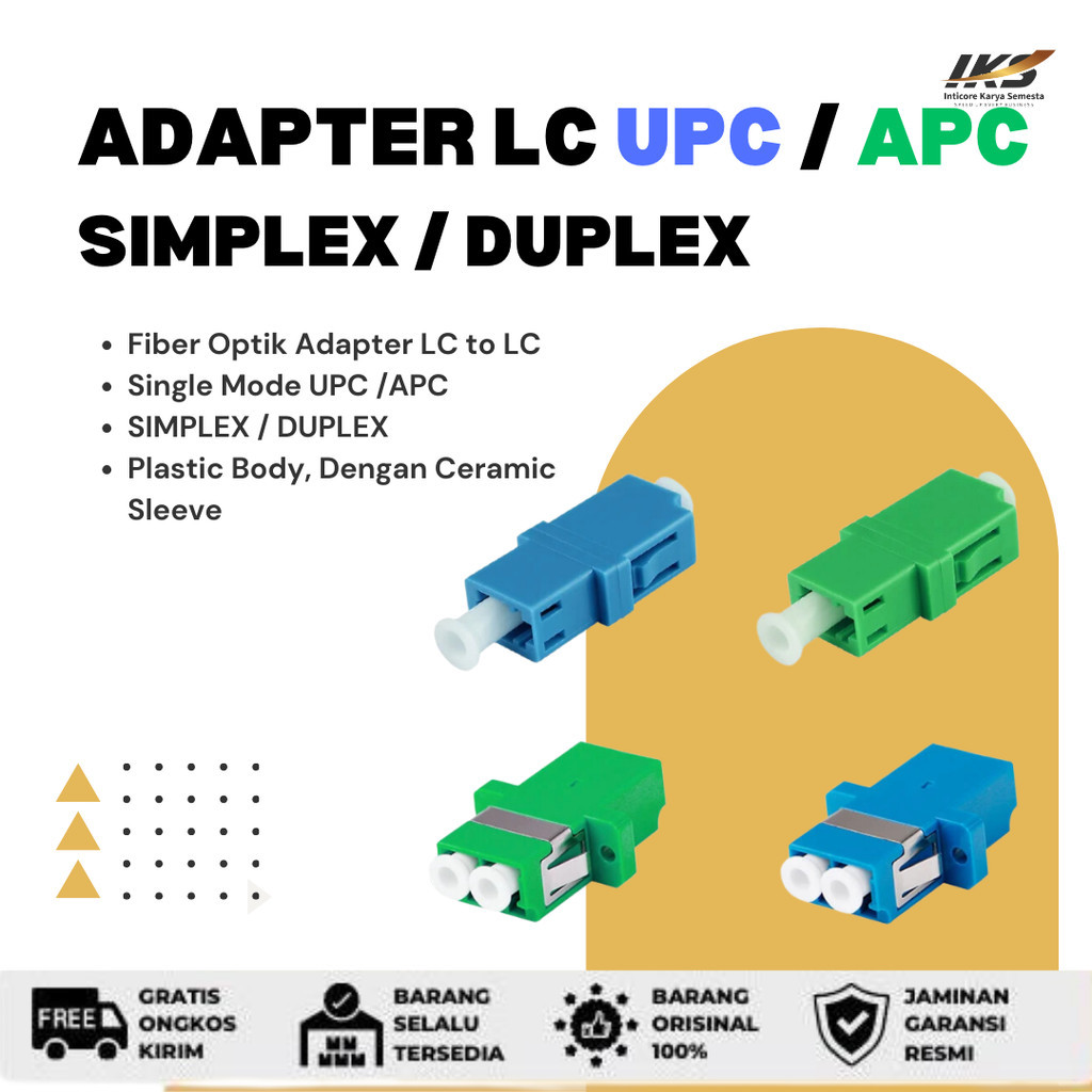 Jual Adapter Barrel Connector LC UPC / APC - Simplex / Duplex | Shopee Indonesia