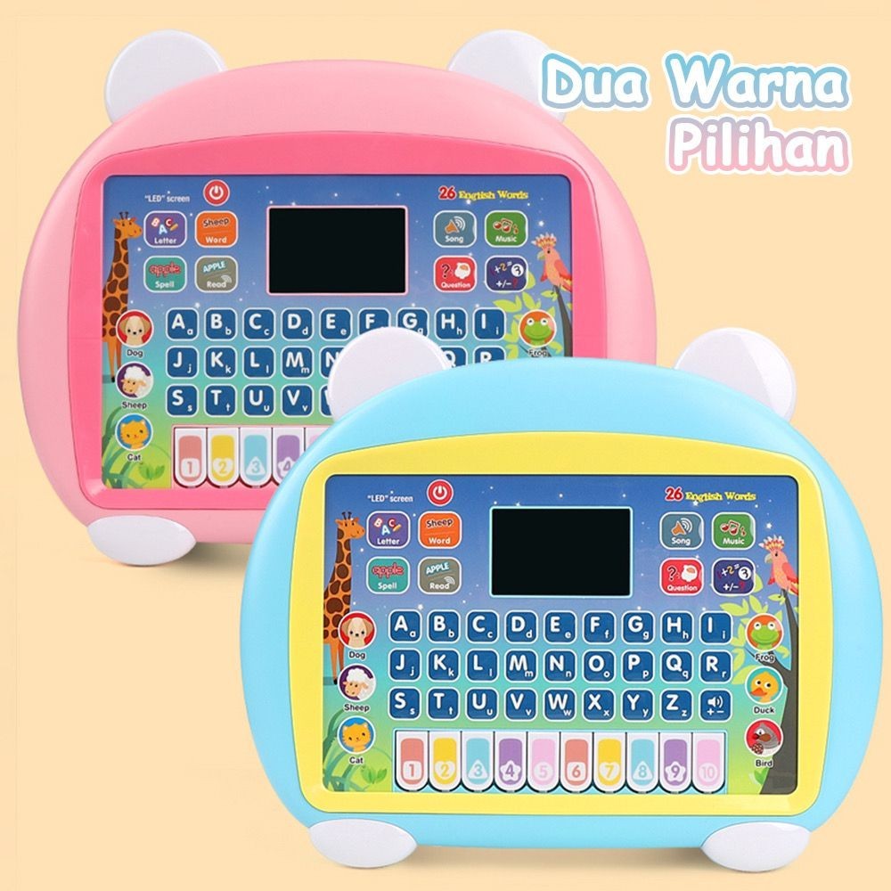 Jual MS Tab Anak Mainan Edukasi Tablet Belajar 2IN1 Komputer English ...