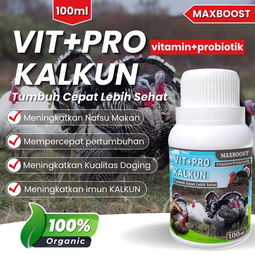 Jual VITPRO / VITAMIN TERNAK AYAM KALKUN / PENGGEMUK AYAM KALKUN TERNAK ...