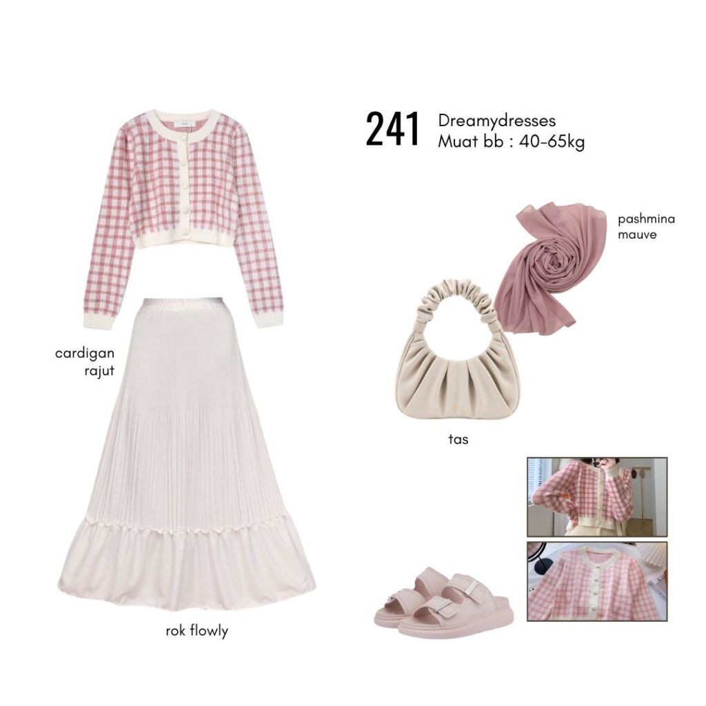 Jual One Set Bangkok Style Set 243 Ootd Setelan Wanita One Set