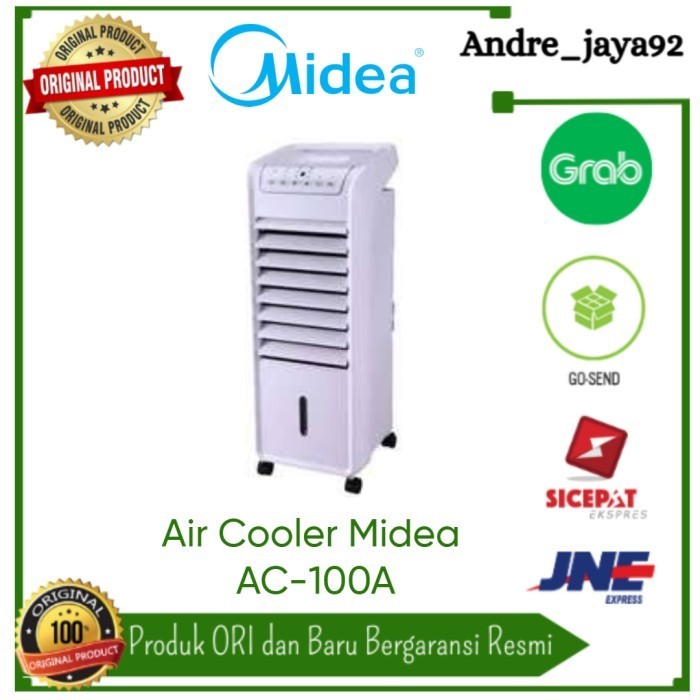 Jual Air Cooler Midea 6 Liter Warna Putih Penyejuk Ruangan AC-100A ...