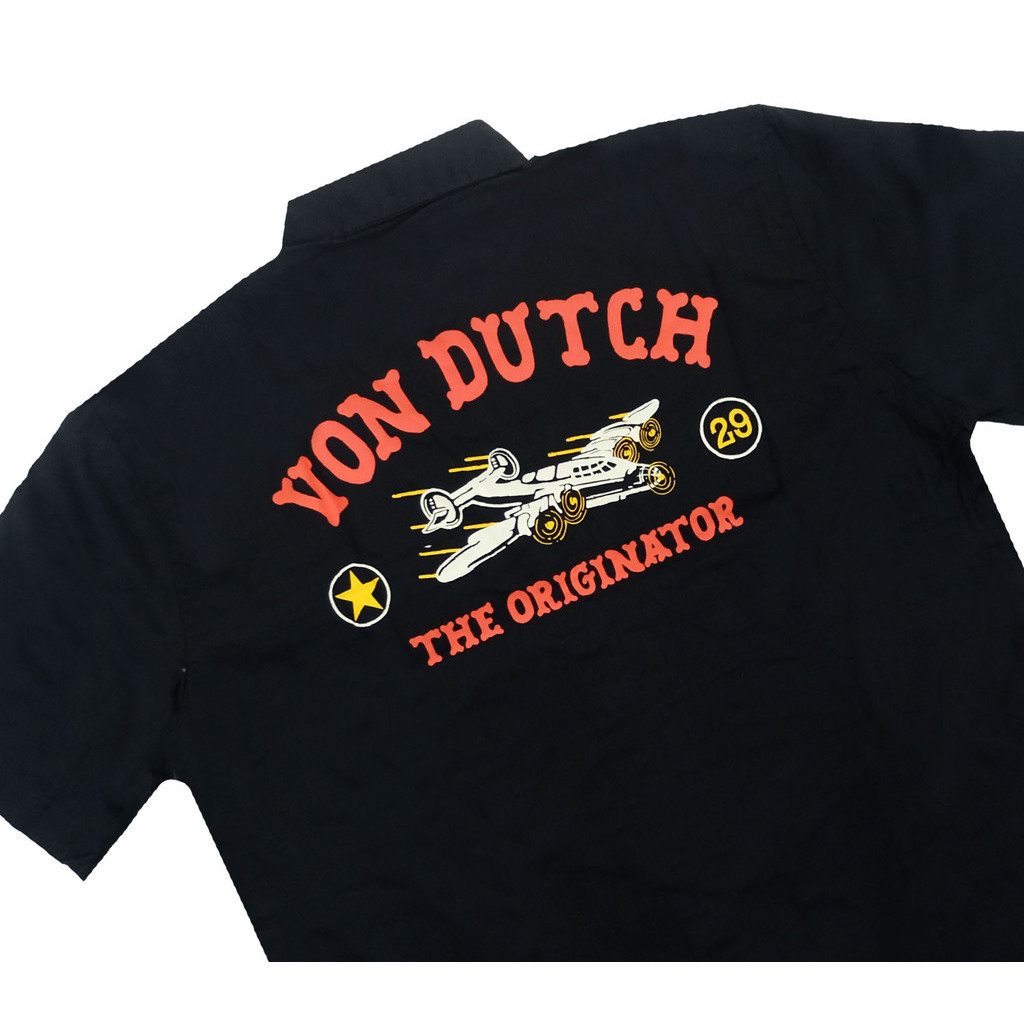 Jual Von Dutch Workshirt 1075 Black | Shopee Indonesia
