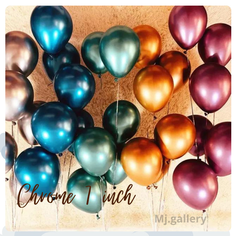 Jual BALON LATEX ECER PALING MURAH/BALON METALIK CHROME/BALLON 7 INCH ...