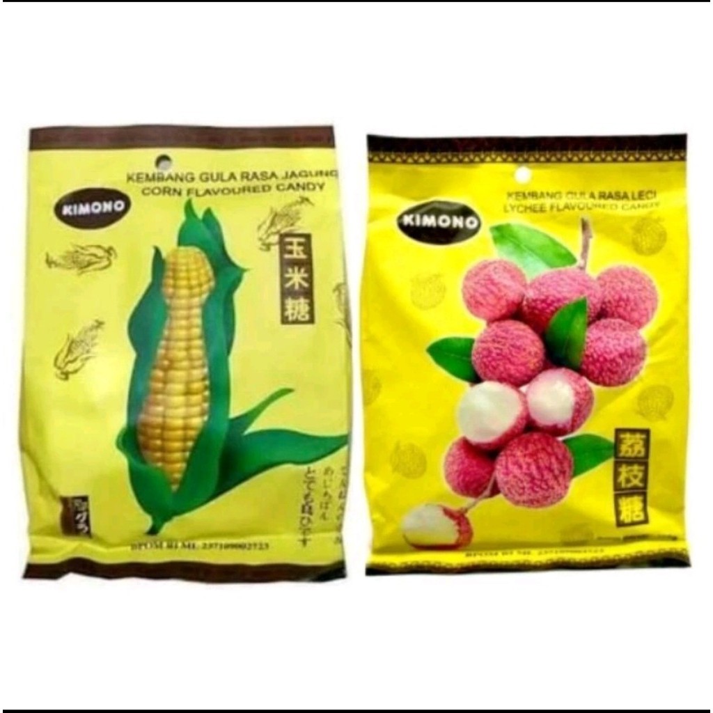 Jual Permen Kimono Rasa Jagung / Corn Dan Leci / Lychee Candy | Shopee ...