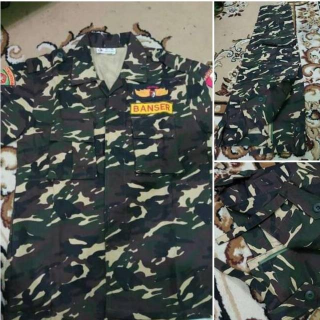 Jual MG Seragam Banser PDL 1 | Seragam Loreng Banser Bet Full | Shopee ...