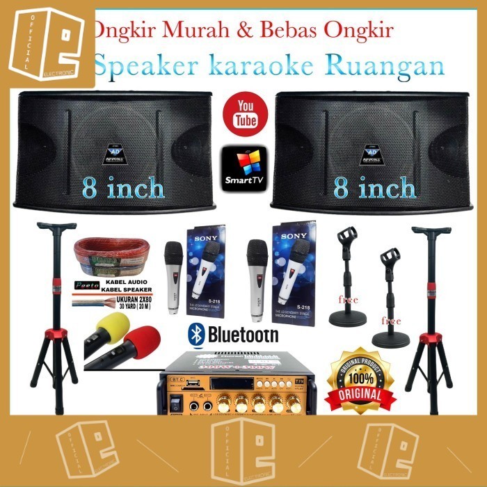Jual Paket sound System ruangan 8 inch addons Original Karaoke rumahan ...