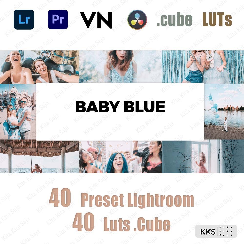 Jual 40 Preset Video & Foto Android, IOS & PC - Baby Blue Premium ...