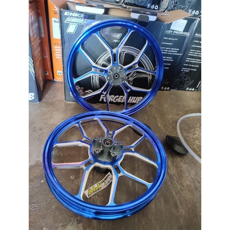 Jual VELG ENKEI TRC RACING ANODIZE CNC SPIDER RING 17 BLUE BIRU DD ...