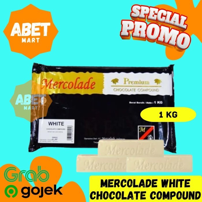 Jual Mercolade White Chocolate Premium Kemasan 1Kg - 1 Kg Cokelat Putih ...