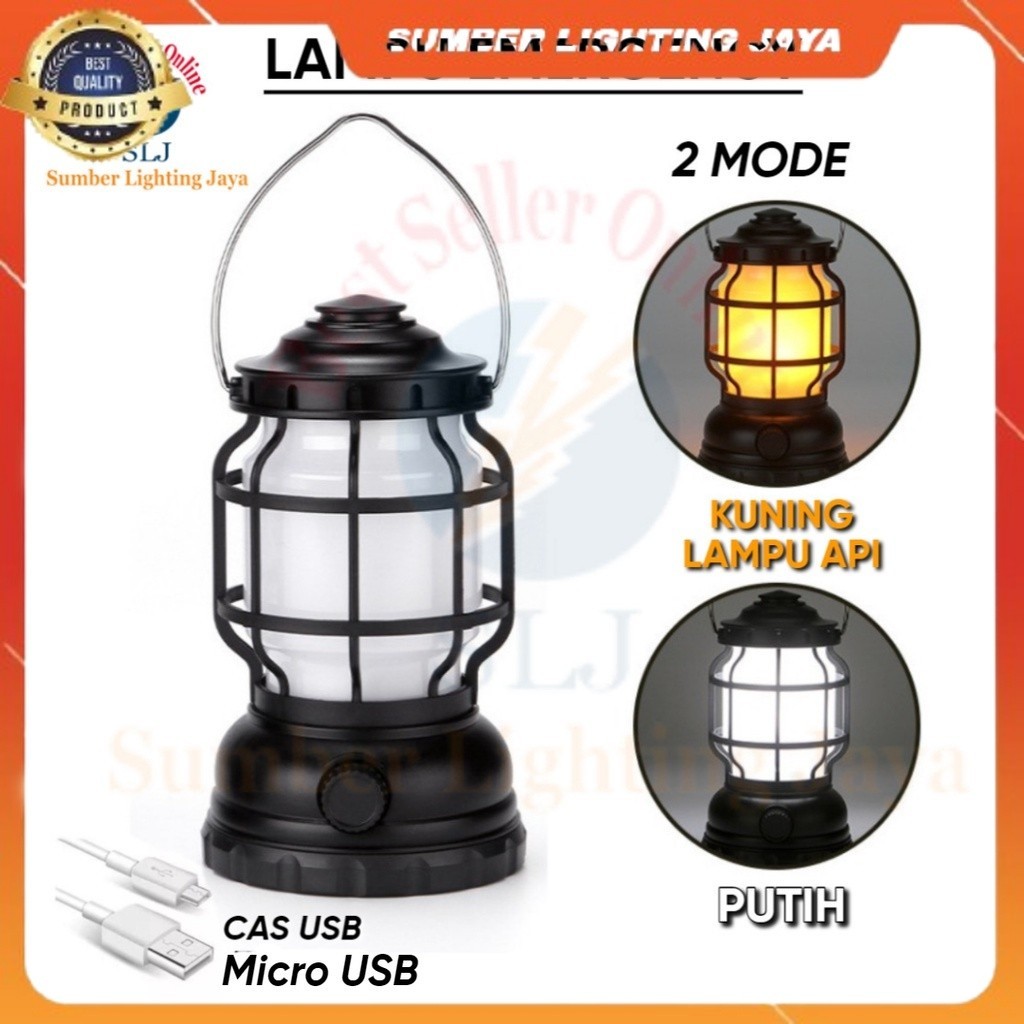 Jual [Baru] & Lampu Emergency 2 Warna Ada Port Usb/ Lampu Camping Cas ...