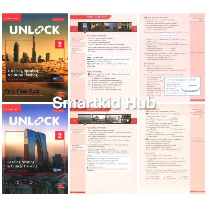 Jual Unlock 2nd Edition 2019 Listening Speaking Reading Writing 1/2/3/4 ...