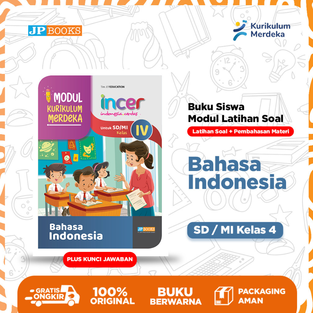 Jual JP Books – Buku Siswa Sekolah Modul Latihan Soal Kurmer Incer Bahasa Indonesia Sd Kelas 4 ...