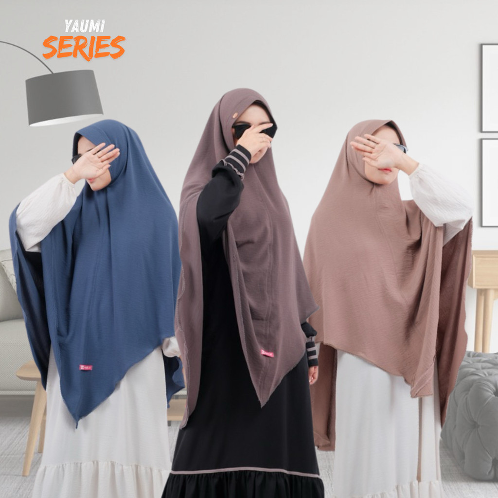 Jual Ziyah.id - Jilbab Hijab Khimar Pad Yaumi Anti Kusut Crinkle Air Flow Jumbo Syar’i | Shopee ...
