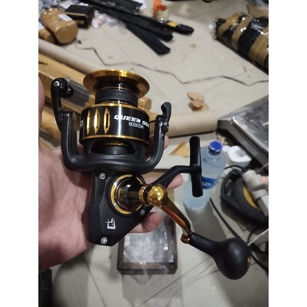 Jual Reel pancing Daido queen sea SW 6000 8000 metal body reel Daido ...
