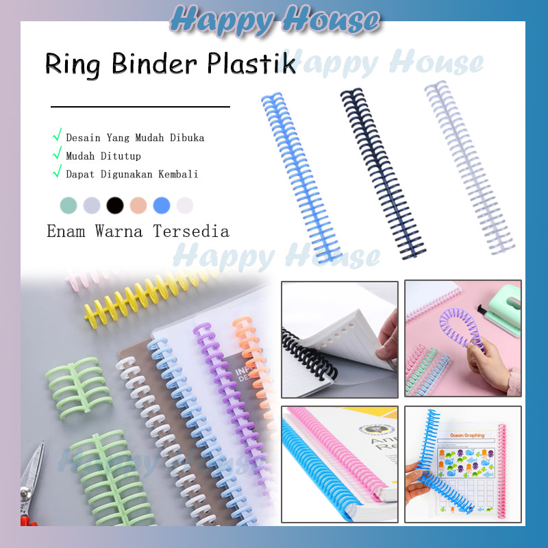 Jual Binder Binding Strip / Plastic Binder / Ring Plastik / Ring Binder ...
