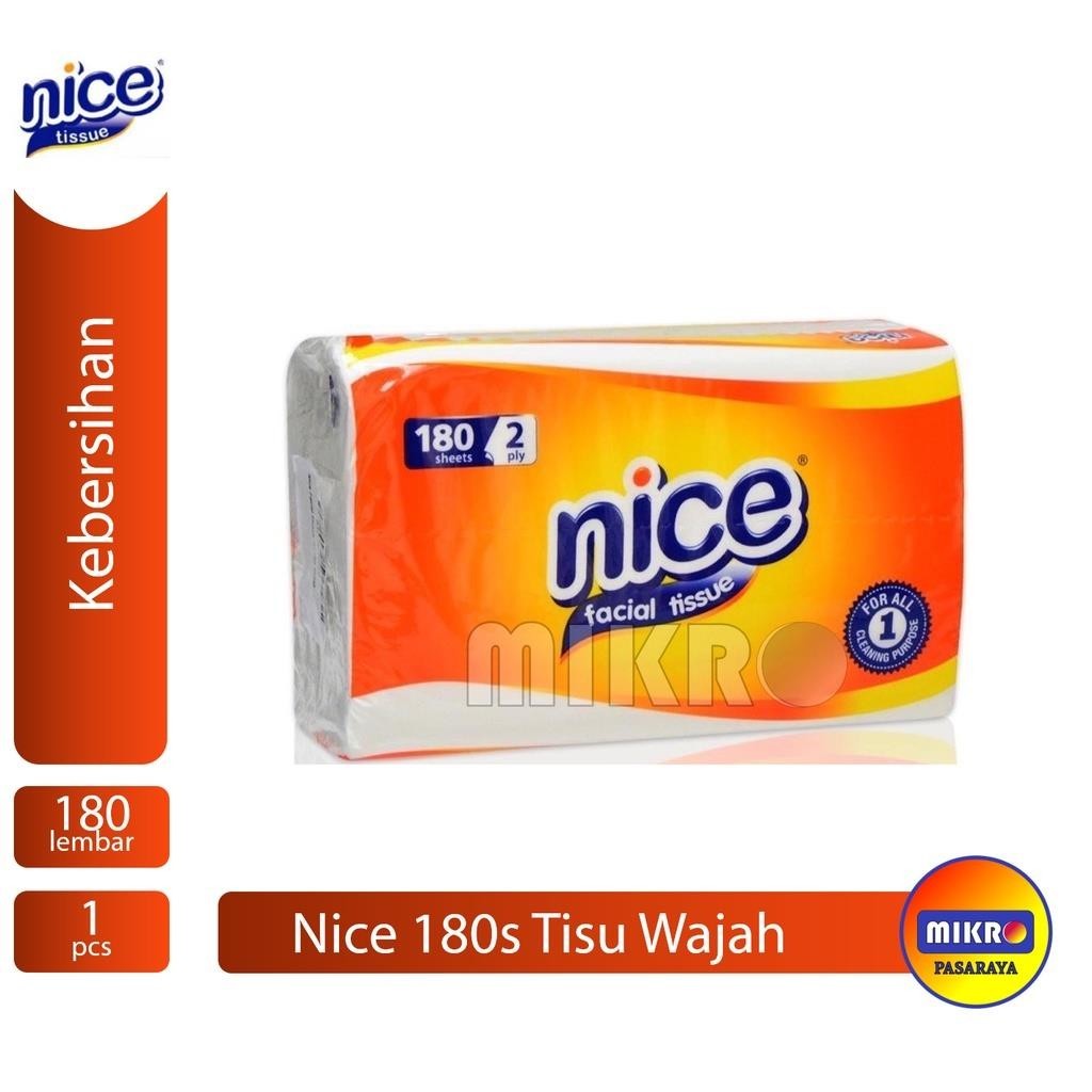 Jual Nice Facial Tissue 180s Tisu Wajah PUTIH | Shopee Indonesia