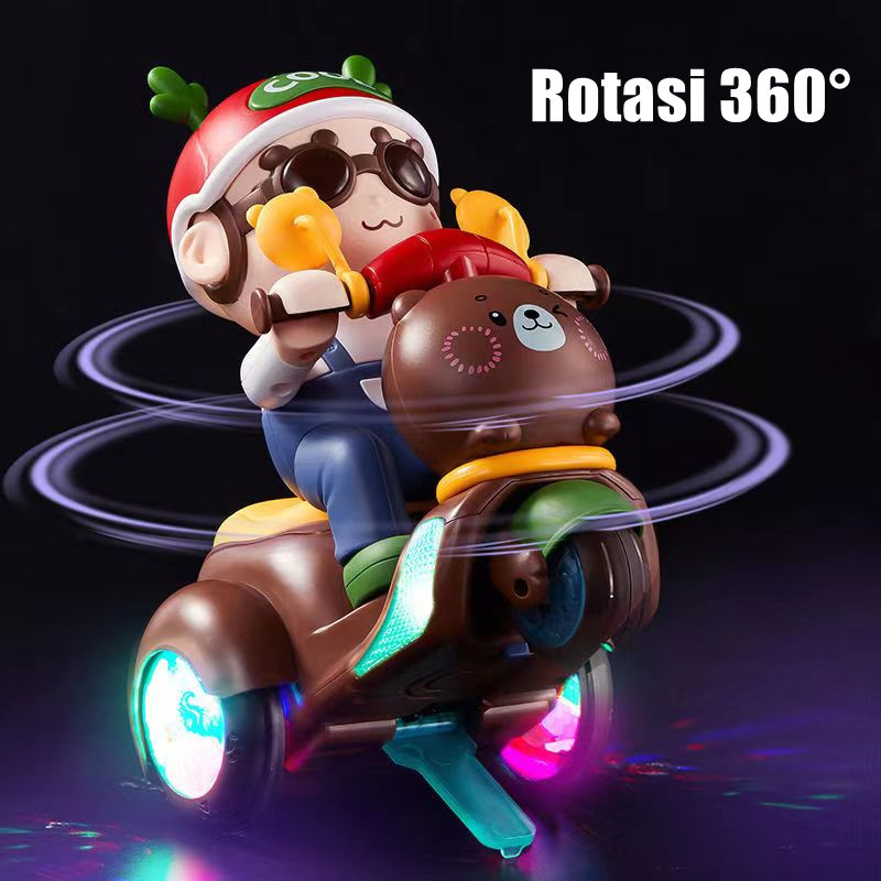 Jual Sepeda Motor Menari Keren Listrik Roda Tiga Berwarna Cahaya S Rute ...