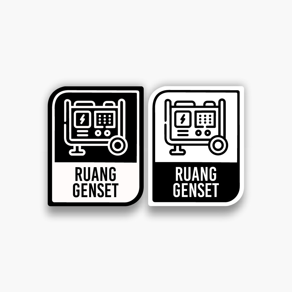 Jual KARIMIKA Papan Tanda Akrilik Sign Board Acrylic RUANG GENSET ...