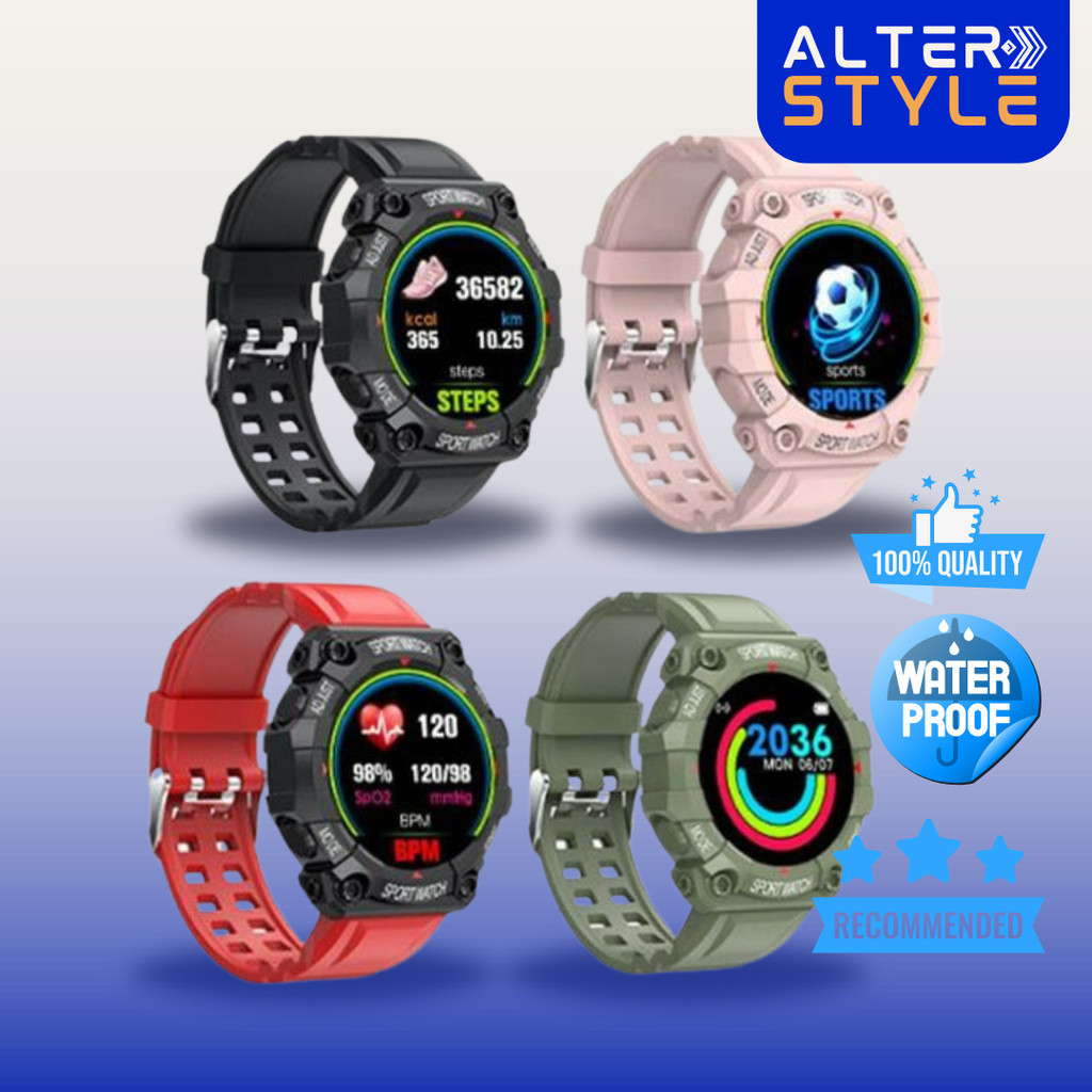 Jual (COD) Smartwatch FD68 ALTERSTYLE Jam Tangan Pria Wanita Digital Sport Astronaut Bluetooth ...