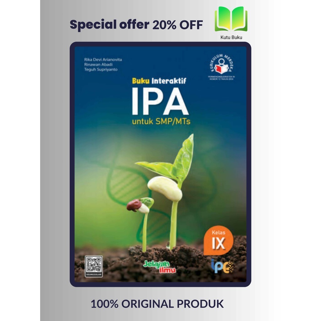 Jual Buku Paket Interaktif IPA Kelas 9/IX SMP/MTS Kurikulum Merdeka Intan pariwara Tahun 2024 ...