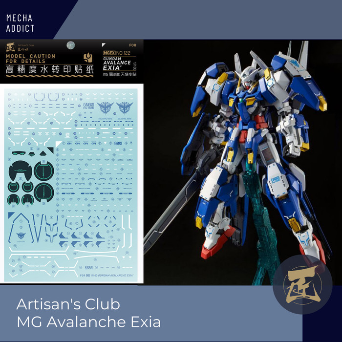 Jual Water Slide Decal MG Avalanche Exia Gundam by Artisan Club ...